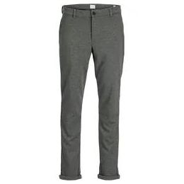 Jack & Jones Chinohose JACK & JONES "JPRCCMARCO JJADRIAN CHINO PANT NOOS", Herren, Gr. 33, L&auml;nge 32, grau (dunkelgrau), Web, Obermaterial: 78% Polyester, 20% Viskose, 2% Elasthan, unifarben, slim fit normal, Hosen Chinohose