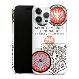 DeinDesign iPhone 14 Pro Max Handy Premium Case Smartphone Handyh&uuml;lle Schutzh&uuml;lle matt Retro Eintracht Frankfurt Official Licensed Product Premium Case