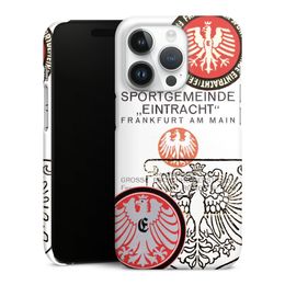 DeinDesign iPhone 14 Pro Handy Premium Case Smartphone Handyh&uuml;lle Schutzh&uuml;lle matt Retro Eintracht Frankfurt Official Licensed Product Premium Case