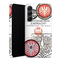 DeinDesign Galaxy A35 5G Handy Premium Case Smartphone Handyh&uuml;lle Schutzh&uuml;lle matt Retro Eintracht Frankfurt Official Licensed Product Premium Case