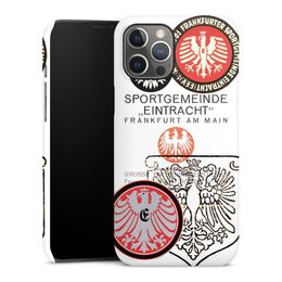 DeinDesign iPhone 12 Pro Max Handy Premium Case Smartphone Handyh&uuml;lle Schutzh&uuml;lle matt Retro Eintracht Frankfurt Official Licensed Product Premium Case
