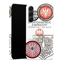 DeinDesign Galaxy A55 5G Handy Premium Case Smartphone Handyh&uuml;lle Schutzh&uuml;lle matt Retro Eintracht Frankfurt Official Licensed Product Premium Case