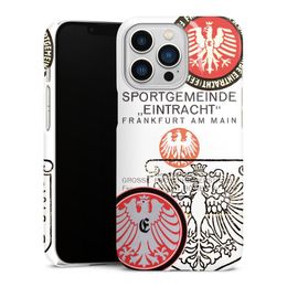 DeinDesign iPhone 13 Pro Handy Premium Case Smartphone Handyh&uuml;lle Schutzh&uuml;lle gl&auml;nzend Retro Eintracht Frankfurt Official Licensed Product Premium Case
