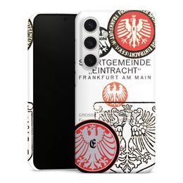 DeinDesign Galaxy S24 Handy Premium Case Smartphone Handyh&uuml;lle Schutzh&uuml;lle matt Retro Eintracht Frankfurt Official Licensed Product Premium Case