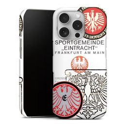 DeinDesign iPhone 16 Pro Handy Premium Case Smartphone Handyh&uuml;lle Schutzh&uuml;lle matt Retro Eintracht Frankfurt Official Licensed Product Premium Case