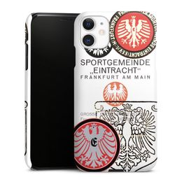 DeinDesign iPhone 11 Handy Premium Case Smartphone Handyh&uuml;lle Schutzh&uuml;lle gl&auml;nzend Eintracht Frankfurt Retro Official Licensed Product Premium Case