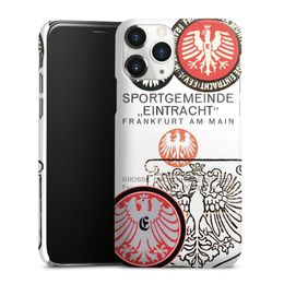 DeinDesign iPhone 11 Pro Handy Premium Case Smartphone Handyh&uuml;lle Schutzh&uuml;lle gl&auml;nzend Eintracht Frankfurt Retro Official Licensed Product Premium Case