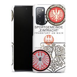 DeinDesign Galaxy S20 FE Handy Premium Case Smartphone Handyh&uuml;lle Schutzh&uuml;lle gl&auml;nzend Retro Eintracht Frankfurt Official Licensed Product Premium Case