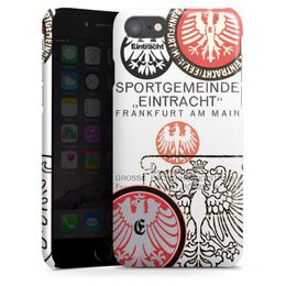 DeinDesign iPhone SE (2020) Handy Premium Case Smartphone Handyh&uuml;lle Schutzh&uuml;lle gl&auml;nzend Eintracht Frankfurt Retro Official Licensed Product Premium Case