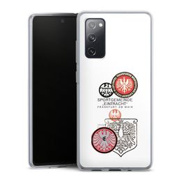 DeinDesign Galaxy S20 FE Handy Silikon H&uuml;lle Case transparent Handyh&uuml;lle Eintracht Frankfurt Retro Official Licensed Product Silikon Case