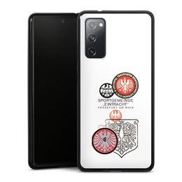 DeinDesign Galaxy S20 FE 5G Handy Silikon H&uuml;lle Case schwarz Handyh&uuml;lle Retro Eintracht Frankfurt Official Licensed Product