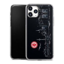 DeinDesign iPhone 11 Pro Handy Slim Case Silikon Handyh&uuml;lle transparent H&uuml;lle extra d&uuml;nn Sge Eintracht Frankfurt Skyline Silikon Slim Case