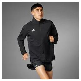 Laufjacke Adidas PERFORMANCE "ADIZERO E JCKT", Herren, Gr. XL, schwarz, Obermaterial: 100% Polyester, Jacken