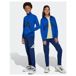 Trainingsanzug Adidas SPORTSWEAR "ESSENTIALS CLIMACOOL KIDS", Jungen, Gr. 128, blau (royal blau, schwarz), Obermaterial: 100% Polyester, Sportanz&uuml;ge Trainingsanzug