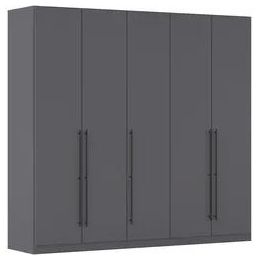 Kleiderschrank Rauch "Dreht&uuml;renschrank Schrank Garderobe W&auml;scheschrank Schlafzimmer AVOLA", grau (graumetallic), B:226cm H:229cm T:54cm, Holzwerkstoff, Schr&auml;nke, Kleiderschrank, mit hochwertigen Stangengriffen in Schwarz aus Metall MADE IN GERMANY, Topseller