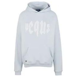 Kapuzenpullover PEQUS "PEQUS PEQUS Mythic Logo Hoodie", Herren, Gr. L, skyblau, 100% Baumwolle, mehrfarbig, oversize, ohne Ausschnitt, Pullover Kapuzenpullover