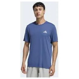 Laufshirt Adidas PERFORMANCE "ADI365 RUNNING ESSENTIALS", Herren, Gr. S, tech indigo, Obermaterial: 100% Polyester, Rundhals, Shirts Laufshirt