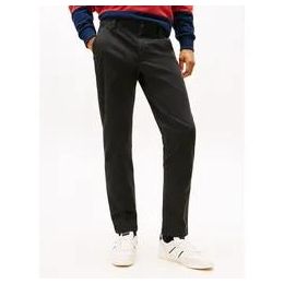 Tommy Hilfiger Chinohose TOMMY JEANS "SCANTON", Herren, Gr. 32, L&auml;nge 32, schwarz, Twill, Obermaterial: 96% Baumwolle, 4% Elasthan, unifarben, slim fit lang, Hosen Chinohose, slim fit, Twill