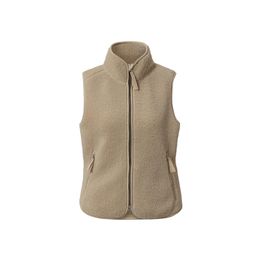 Tchibo - Teddy-Weste - Damen - Gr. L - grau-beige