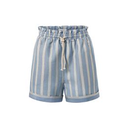 Tchibo - Shorts aus Leinenmix - Damen - Gr. 44 - blau/gestreift