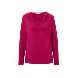 Tchibo - Blusenshirt mit Wasserfallausschnitt - Damen - Gr. M - rot
