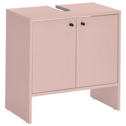 Mid.you Waschbeckenunterschrank, Rosa, Kunststoff, 60x60x35 cm, Made in EU, stehend, Badezimmer, Badezimmerschr&auml;nke, Waschbeckenunterschr&auml;nke