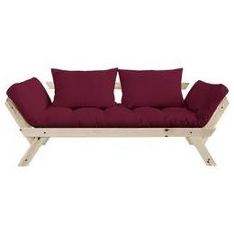 Schlafsofa KARUP DESIGN "Bebop", bunt (bordeauxrot), natur, Sofas, Schlafsofa, inkl. Futonmatratze