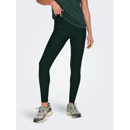 Trainingstights Only Play "ONPJANA HW TRAIN TIGHTS - NOOS", Damen, Gr. XS (34), N-Gr, gr&uuml;n (scarab), Jersey, Obermaterial: 75% Nylon, 25% Elasthan, unifarben, skinny fit kn&ouml;chellang, Hosen Trainingstights, mit praktischer Handytasche