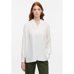 Longbluse Eterna "LOOSE FIT", Damen, Gr. 44, wei&szlig; (off, wei&szlig;), 100% Viskose, Blusen Longbluse