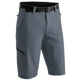 Bermudas Maier Sports "Nil Bermuda", Herren, Gr. 56, Normalgr&ouml;&szlig;en, grau, 90% Polyamid, 10% Elasthan, Hosen Bermudas, kurze Herren Wanderhose, moderne Outdoor-Bermuda, Trekkinghose
