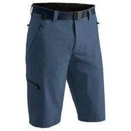 Bermudas Maier Sports "Nil Bermuda", Herren, Gr. 50, Normalgr&ouml;&szlig;en, blau (jeansblau), 90% Polyamid, 10% Elasthan, Hosen Bermudas, kurze Herren Wanderhose, moderne Outdoor-Bermuda, Trekkinghose
