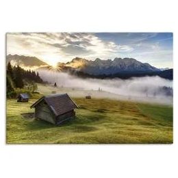 Wandbild Artland "Herbst in Bayern", beige (farbe bild(er): naturfarben), B:60cm H:40cm, Bilder, als Alubild, Leinwandbild in verschied. Gr&ouml;&szlig;en