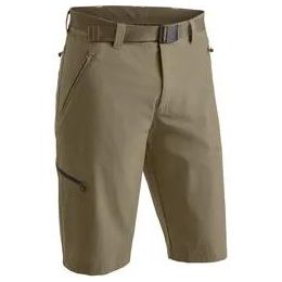 Bermudas Maier Sports "Nil Bermuda", Herren, Gr. 60, Normalgr&ouml;&szlig;en, beige (dunkelbeige), 90% Polyamid, 10% Elasthan, Hosen Bermudas, kurze Herren Wanderhose, moderne Outdoor-Bermuda, Trekkinghose