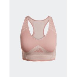 adidas Performance Sports Bra 'AEROKNIT Training Light Support' female Pink size XXS