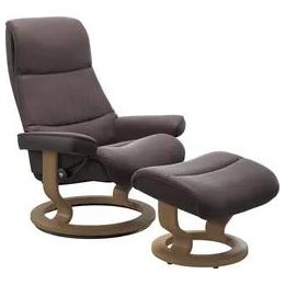 Relaxsessel stressless "View", rot (bordeaux paloma), B:82cm H:108cm T:81cm, Sessel, Relaxsessel, mit Classic Base, Gr&ouml;&szlig;e M,Gestell Eiche