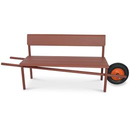 Weltevree Bank Wheelbench Oxidrot RAL 3009