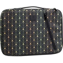 Exacompta Laptoph&uuml;lle Sleeve 13&ndash;14 Zoll Neo Deko, gepolstert, Eckschutz, versenkbarer Griff, Fronttasche, recycelt