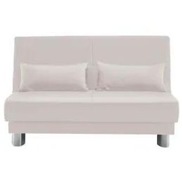 Schlafsofa Home Affaire "Gina", wei&szlig;, B:160cm H:86cm T:195cm, 100% PU, Sofas, Schlafsofa, mit einem Handgriff vom Sofa zum Bett