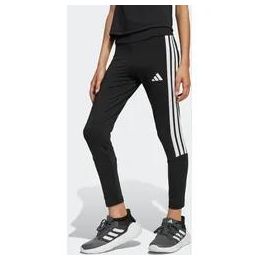 Trainingstights Adidas SPORTSWEAR "JG TR-ES 3S LEG", Jungen, Gr. 170, N-Gr, schwarz-wei&szlig; (schwarz, wei&szlig;,), Obermaterial: 80% Polyester, 20% Elasthan, Hosen