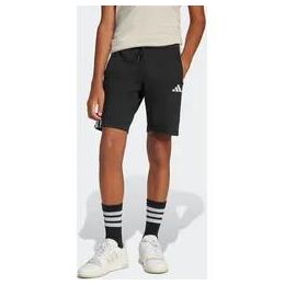 Shorts Adidas SPORTSWEAR "J 3S KN SH 210", Jungen, Gr. 164, N-Gr, schwarz-wei&szlig; (schwarz, wei&szlig;,), Obermaterial: 100% Baumwolle, Hosen Shorts, sportlicher Stil, f&uuml;r Kinder, aus Baumwolle, atmungsaktiv