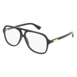 Bottega Veneta BV1417O Brille Unisex | Fassung: Vollrand, Pilot, Schwarz