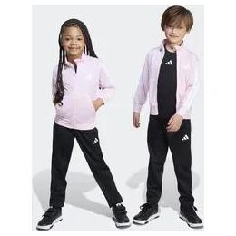 Trainingsanzug Adidas SPORTSWEAR "ESSENTIALS CLIMACOOL KIDS", Jungen, Gr. 116, pink (clear pink, wei&szlig;, wei&szlig;), Obermaterial: 100% Polyester, Sportanz&uuml;ge Trainingsanzug