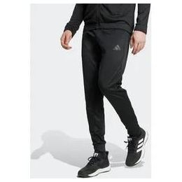 Sporthose Adidas PERFORMANCE "TRAIN ESSENTIALS SAISONALE", Herren, Gr. XL, N-Gr, schwarz (schwarz, normal, gr.), Obermaterial: 100% Polyester, Hosen Sporthose, mit Camo-Paspelierung, aus dehnbarem Strickmaterial, aus Polyester