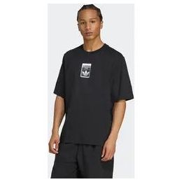 T-Shirt Adidas ORIGINALS "LEO OVERSIZE", Herren, Gr. XL, schwarz, Obermaterial: 100% Baumwolle, Shirts T-Shirt, sportlicher Stil, kurze &Auml;rmel, f&uuml;r Laufen und Freizeit, Leo-Print