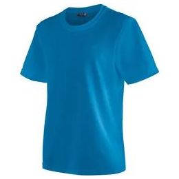 T-Shirt Maier Sports "Walter", Herren, Gr. XXL, blau (saphirblau), 100% Polyester, Rundhals, Shirts T-Shirt, Herren Kurzarmshirt, leichtes Sommer Funktionsshirt, Rundhals, Reg Fit
