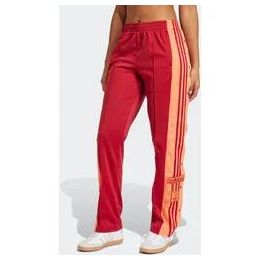 Sporthose Adidas ORIGINALS "ADIBREAK", Herren, Gr. XL, N-Gr, team victory rot, semi coral, normal, gr., Obermaterial: 100% Polyester, Hosen Sporthose, lockerer Schnitt, mit Seitentaschen, aus weichem Trikotmaterial