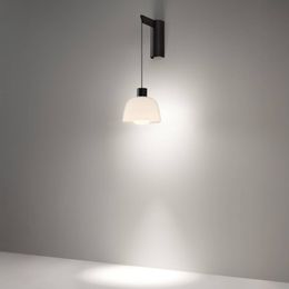 Bover LED-Wandleuchte Drep A/01, opalwei&szlig;, Glas, 2.700 K