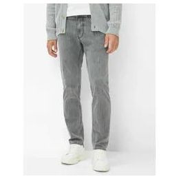 5-Pocket-Jeans Brax "Style COOPER DENIM", Herren, Gr. 36, L&auml;nge 32, grau (hellgrau), Denim/Jeans, 76% Baumwolle, 22% Lyocell, 2% Elasthan, regular fit, Jeans 5-Pocket-Jeans