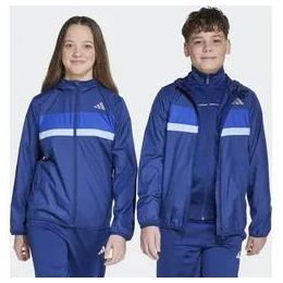 Windbreaker Adidas SPORTSWEAR "TIBERIO KINDER", Kinder, Gr. 164, blau (dunkelblau, royal blau, glow blau), Obermaterial: 100% Polyester, normal, Jacken Windbreaker