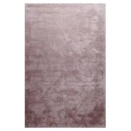 Teppich HOMIE LIVING "Pisa", rosa (altrosa), B:120cm H:25mm L:170cm, Polyester, Teppiche, Teppich, Hochflor, Microfaser, uni, weich, Shaggy, Wohnzimmer, Schlafzimmer